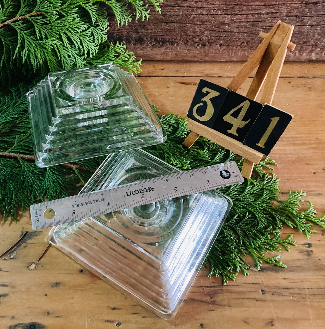 341 Vintage Anchor Hocking Manhattan Candle Holders - Etsy