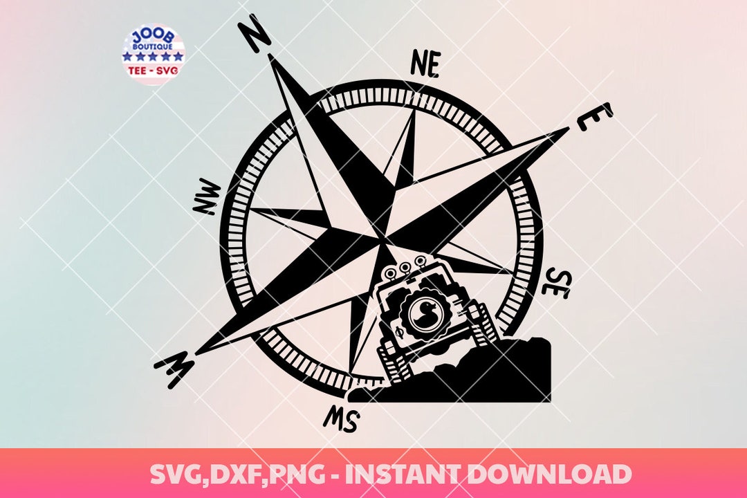 Compass Duck off Road Car Svg,off Road Mountain Svg,compass Rose ...