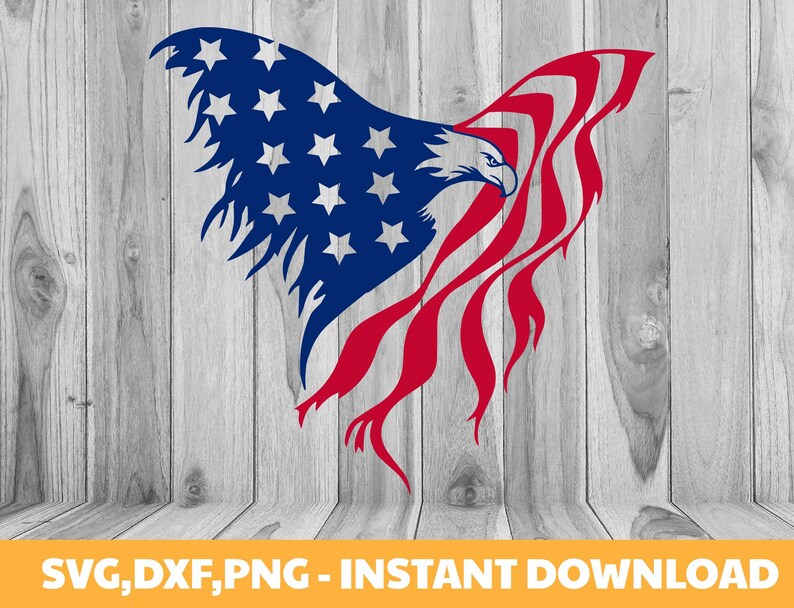 Eagle American Flag Distress Svg American Flag Eagle SVG - Etsy