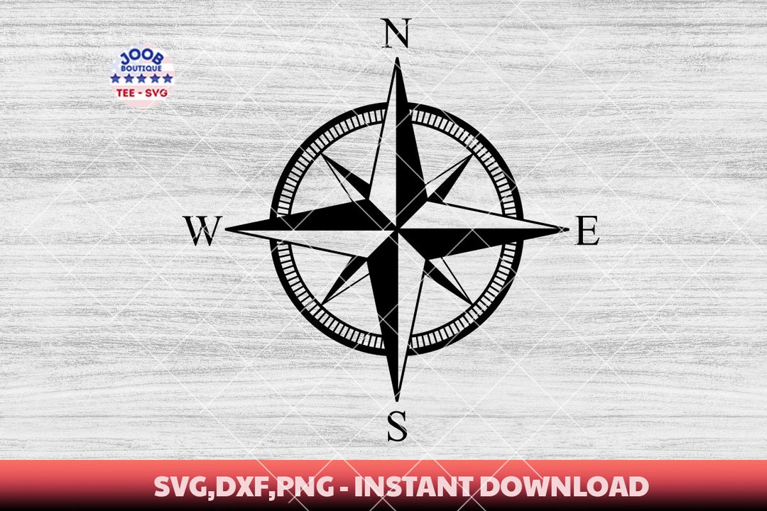 Compass Svg,compass Rose,compass Star,adventure Svg,nautical Compass ...
