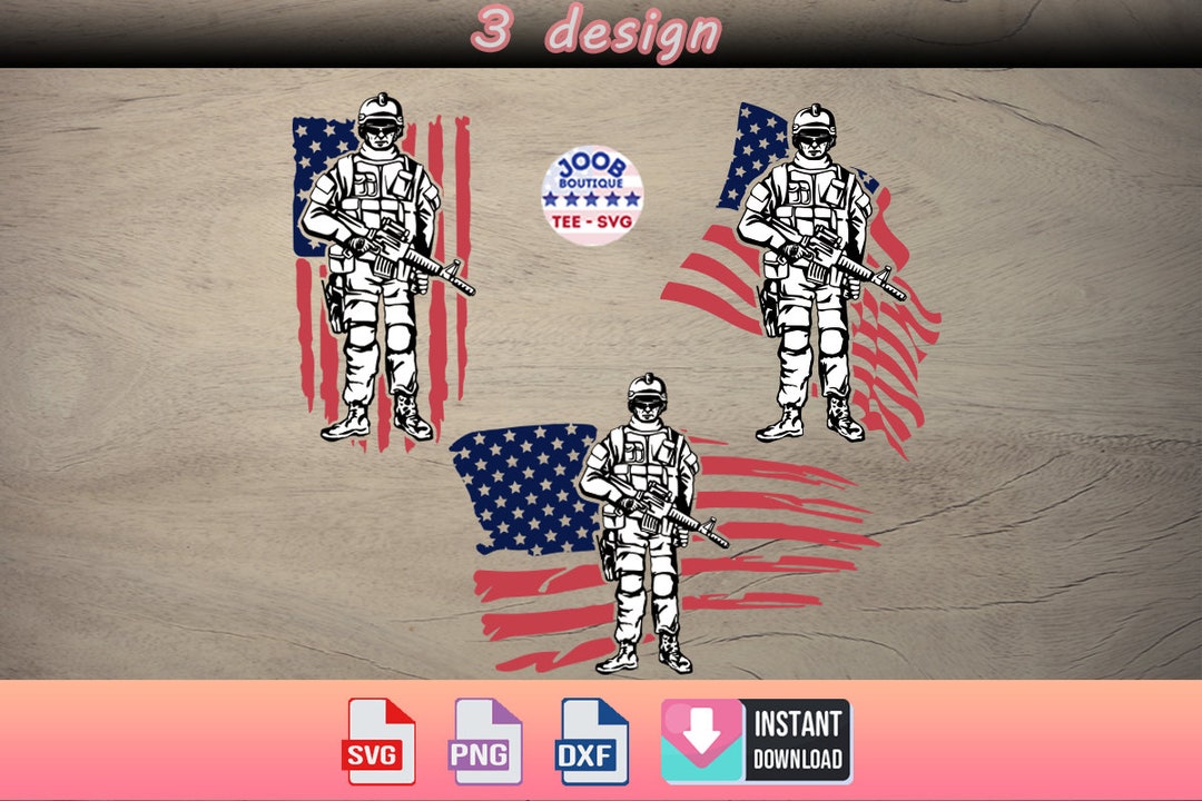 Soldiers American Flag Distress Svg,military Shirt Svg,patriotic Svg ...