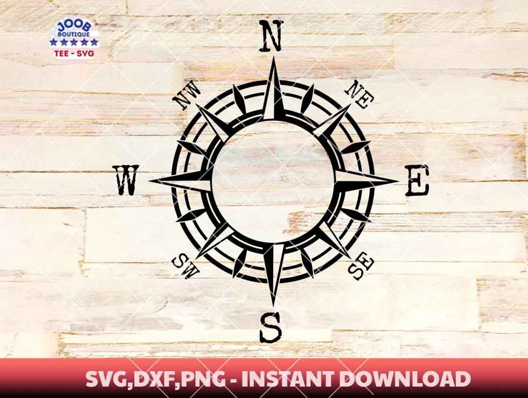 Compass Svg,compass Rose,compass Star Png,adventure SVG, Nautical ...