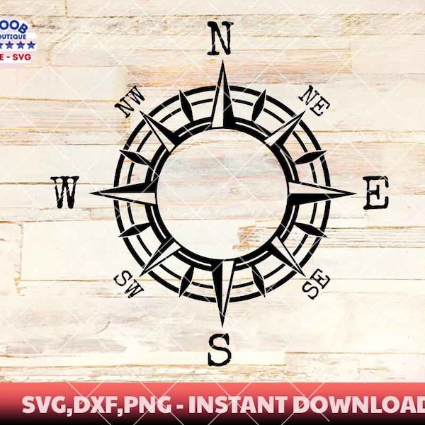 Compass Svg - Etsy
