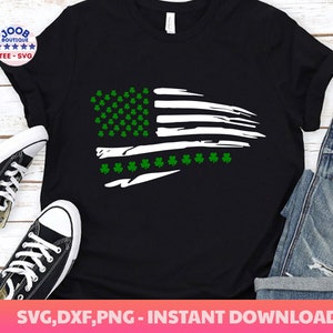 St Patrick's Day Irish American Flag Svg, Lucky Svg,st Pattys Day Svg ...
