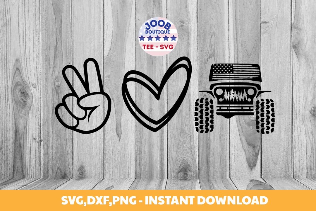 Peace Love Offroad Style Svg,4wd,peace Love Svg,peace Sign Svg,offroad ...