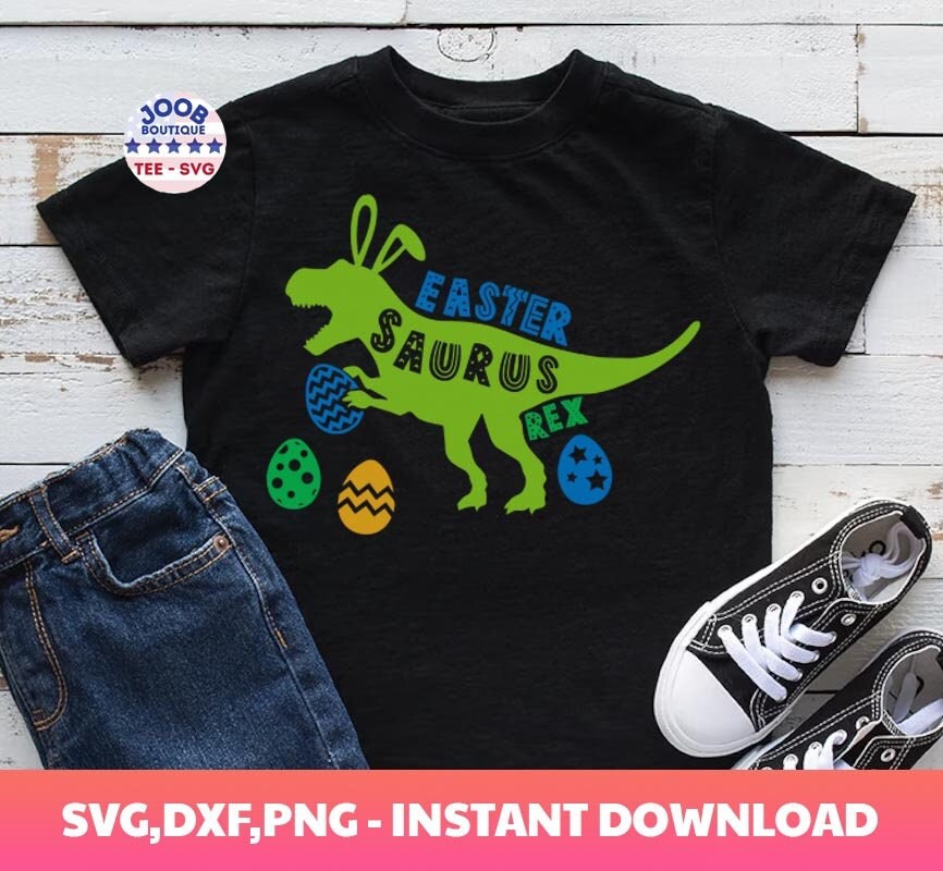 T-rex Easter Svgbunny Saurus Svg Easter Dinosaur Svgt-rex - Etsy