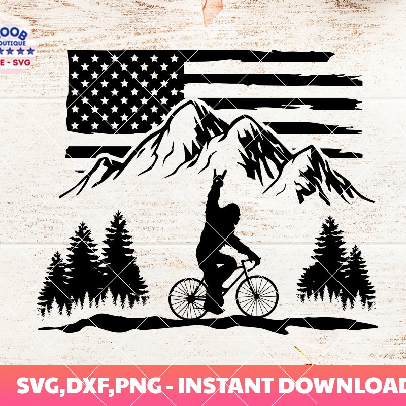 Bigfoot Mountain Biker - Etsy