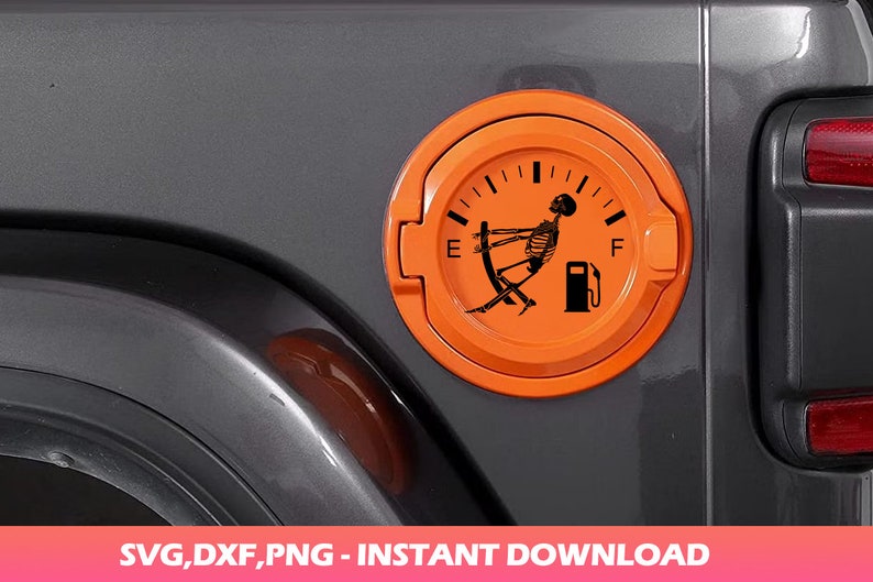 Skelton Gas Tank Decal Svg Gas Tank Svg Funny Gas Tank Empty - Etsy