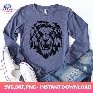 Lion Head SVG, Lion Vector Svg, Silhouette Lion Clipart,lion King,lion ...