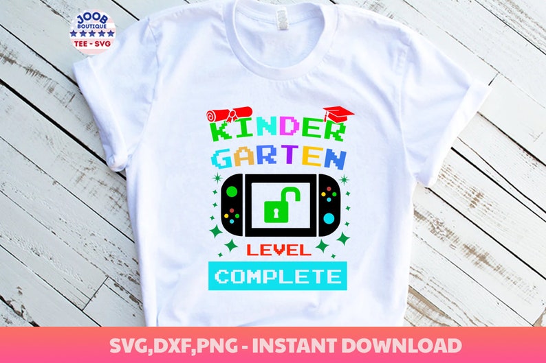 Kindergarten Level Completed Svg, Kindergarten Graduation SVG, Pre K ...
