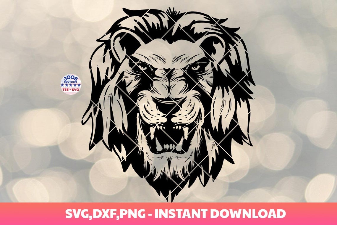 Lion Head SVG Lion Vector Svg Silhouette Lion Clipartlion | Etsy