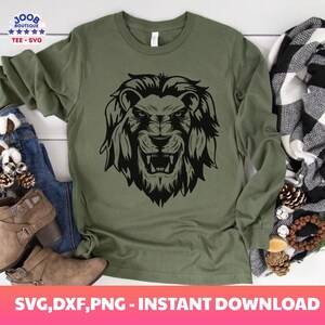 Lion Head SVG, Lion Vector Svg, Silhouette Lion Clipart,lion King,lion ...