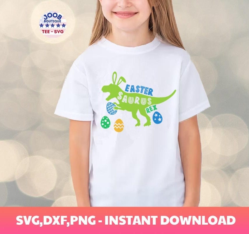T-rex Easter Svgbunny Saurus Svg Easter Dinosaur Svgt-rex - Etsy