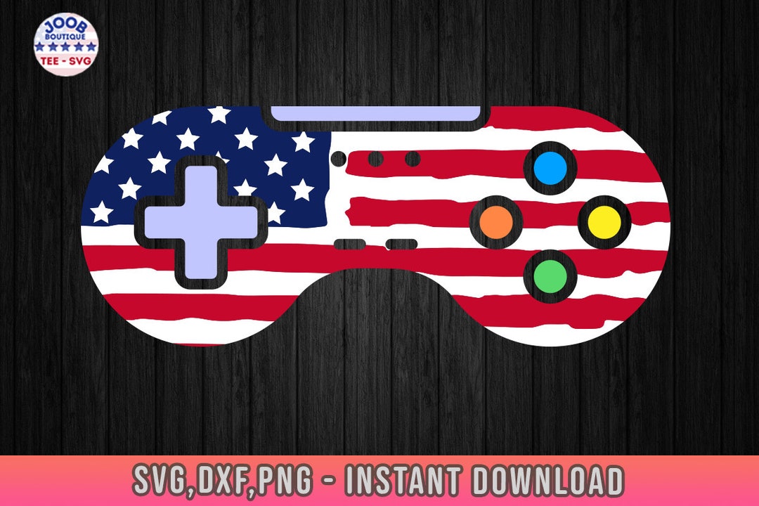4th of July Video Game Gamer Kids Boys Svg,independence Day Gaming Svg ...