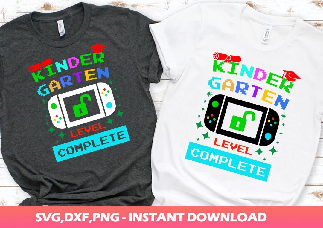 Kindergarten Level Completed Svg, Kindergarten Graduation SVG, Pre K ...