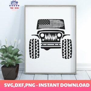 American Offroad Svg, Offroad Forest Svg, USA Flag, US Offroad,4wd ...