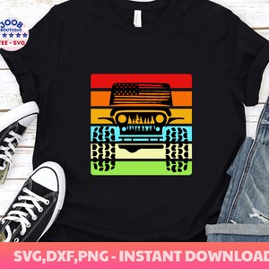 American Offroad Svg, Offroad Forest Svg, USA Flag, US Offroad, 4WD ...