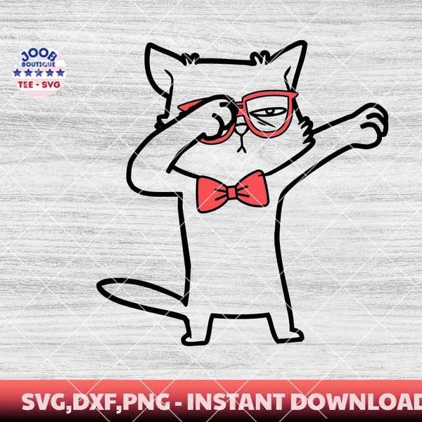 Dabbing Cat Svg - Etsy
