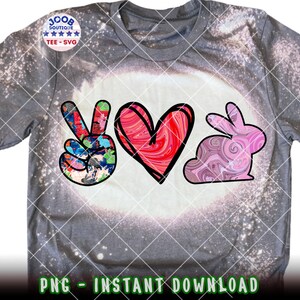 Peace Love Rabbit Png, I Love Rabbits Png Designs, Peace Love Peeps ...
