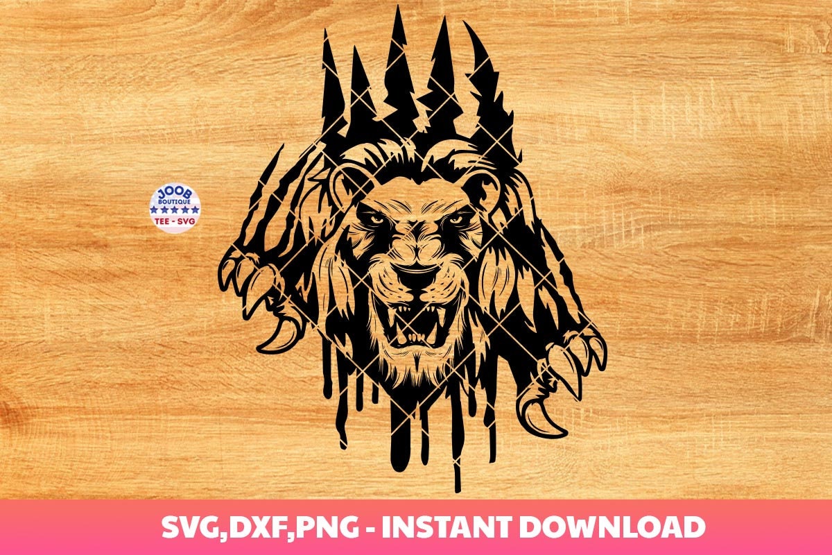 Beast Lion Svglion Claw Svg lion Scratch Svglion Svglion - Etsy