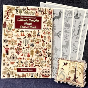 Traditional Samplers Motifs Book - Etsy