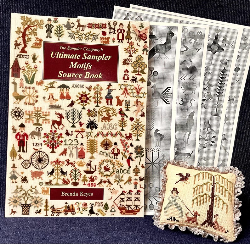 Traditional Samplers Motifs Book - Etsy