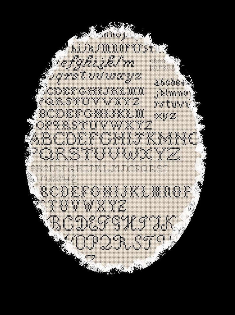 The Sampler Company's Useful Alphabets and Numerals - Etsy