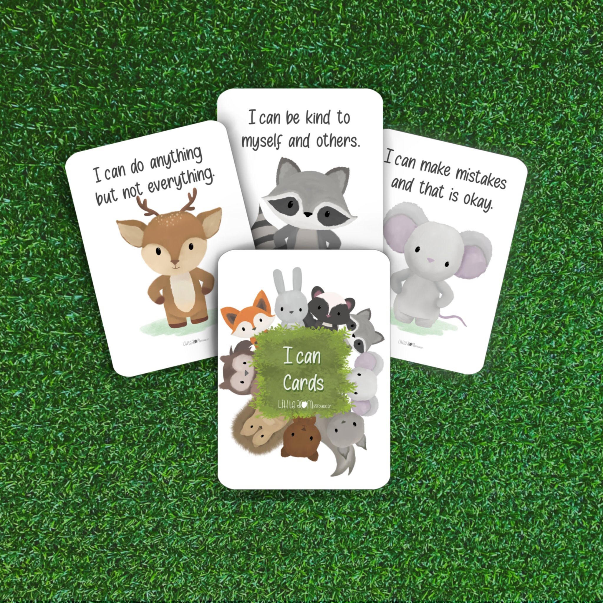 I Can Cards, Woodland Creatures for Kids - Etsy UK
