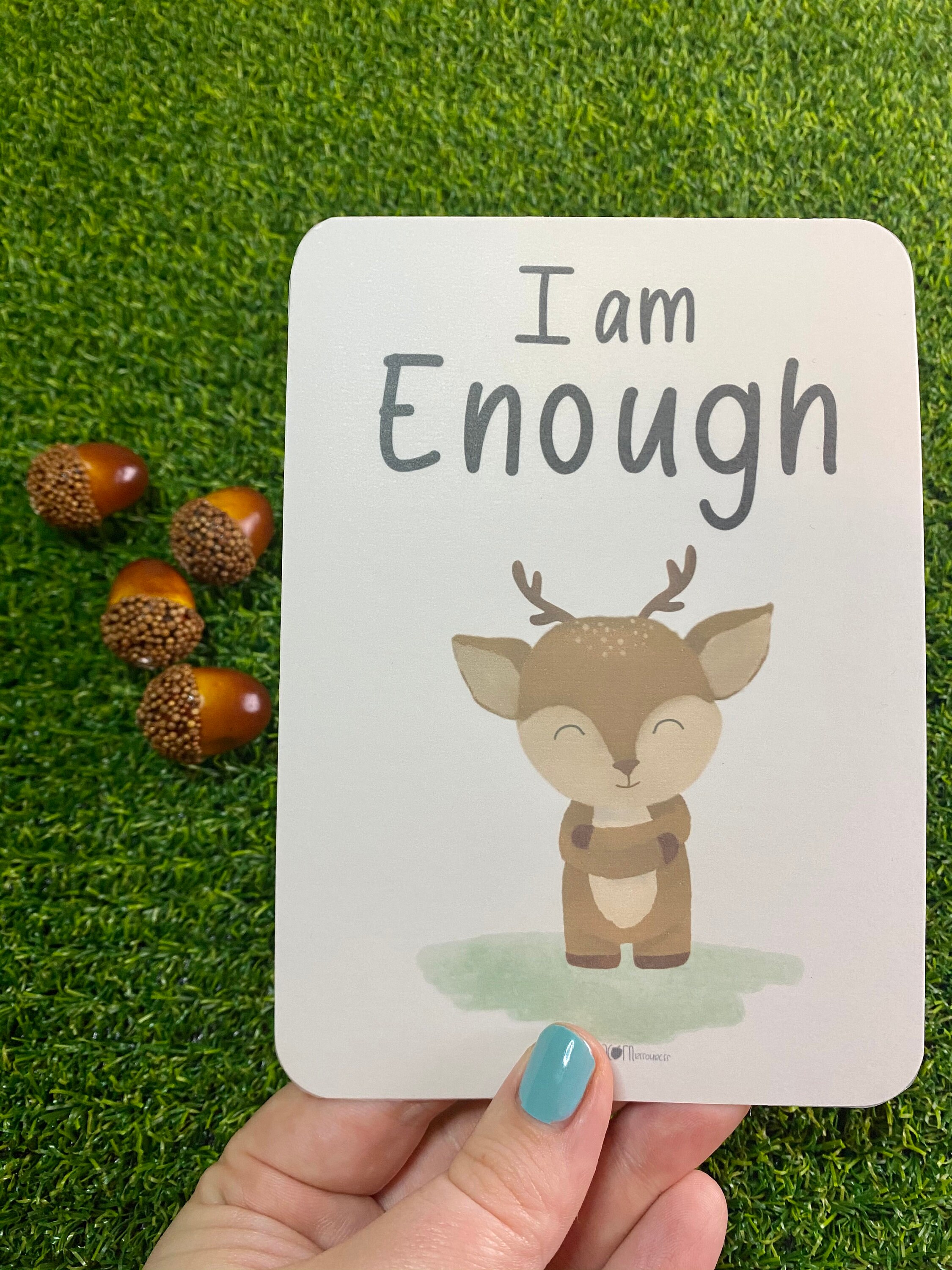 Printable positive affirmation cards woodland creatures for - Etsy España
