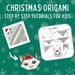 Christmas Origami Kit: 3d Christmas Tree Santa Grinch - Etsy UK
