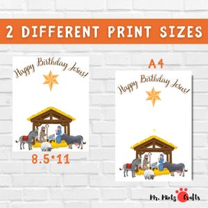 Christmas Nativity Scene Handprint Art Craft | Happy Birthday Jesus ...