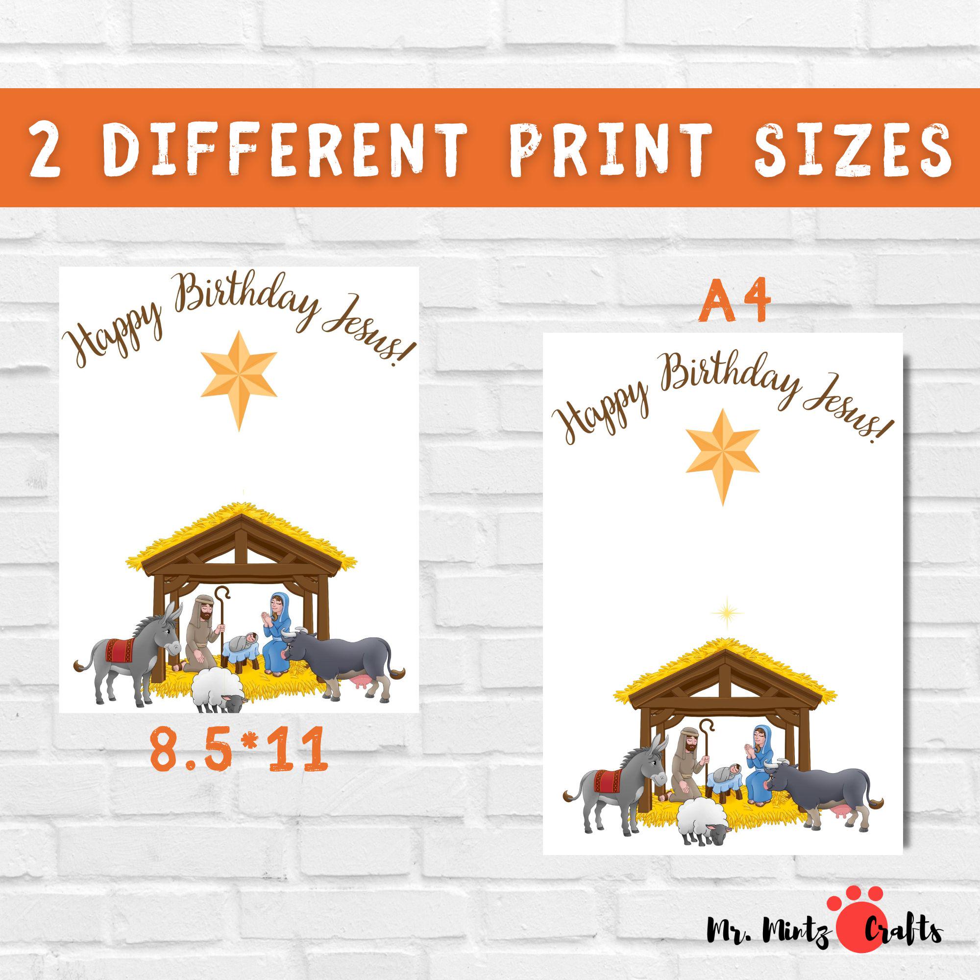 Christmas Nativity Scene Handprint Art Craft | Happy Birthday Jesus ...