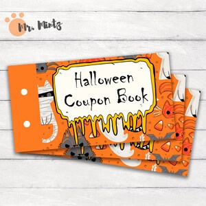Coupon Book | Halloween Coupon Book | Printable Kids Coupon Book ...
