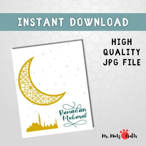 Ramadan Handprint Art Craft Printable | Ramadan Cards| Islamic Crafts ...