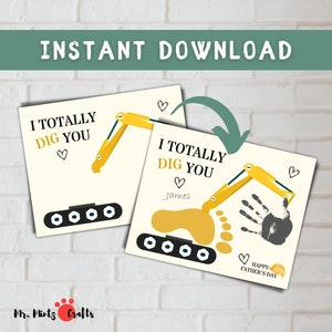 Handprint Art for Dad | Fathers Day Handprint Footprint Art Craft ...