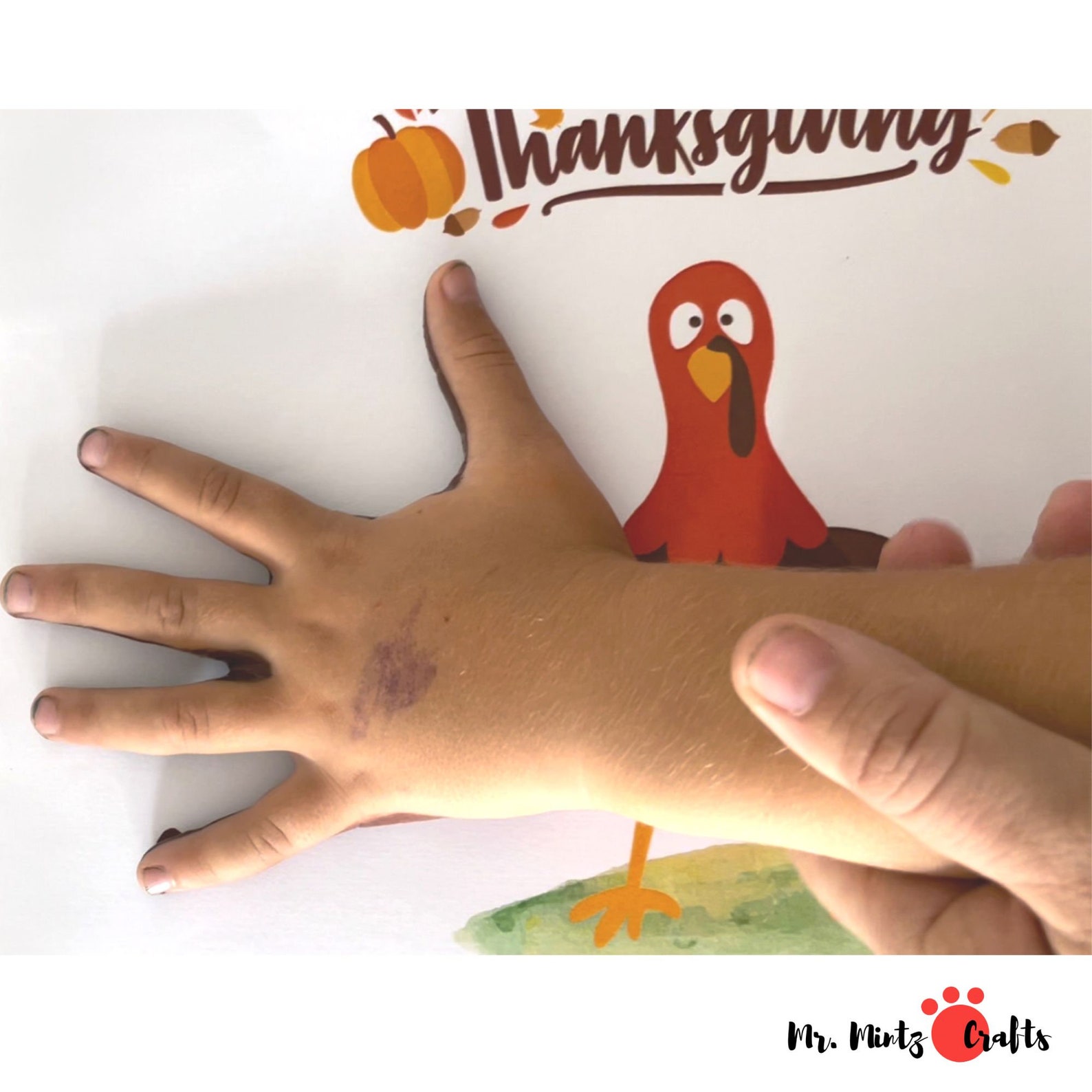 Thanksgiving Handprint Art Craft Activities for Kids Turkey - Etsy