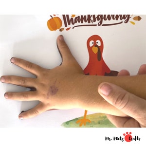 Thanksgiving Handprint Art Craft Activities for Kids | Turkey Craft for ...