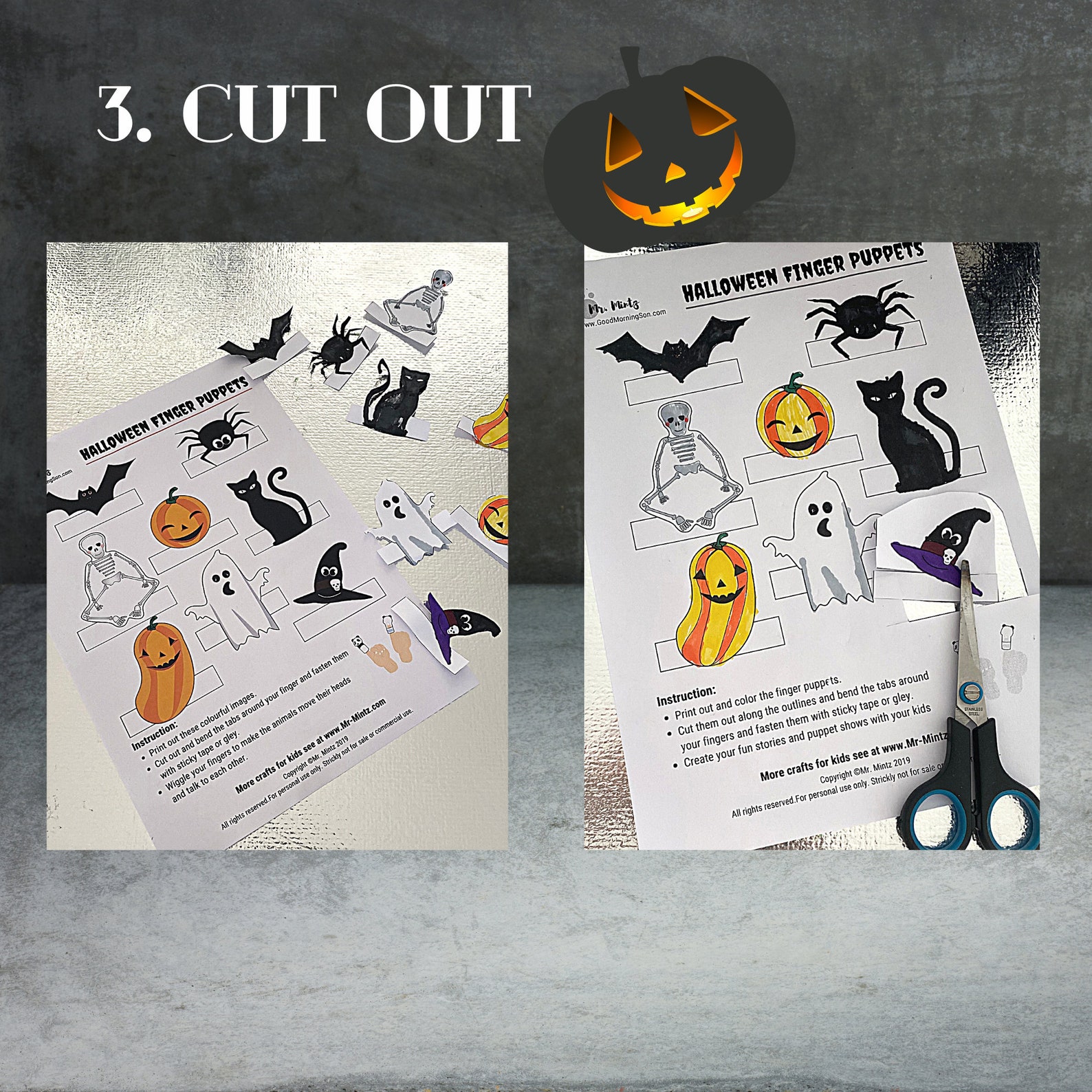 Kids Halloween Activity Finger Puppets Montessori Toys - Etsy