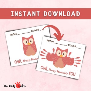 Teacher Appreciation Gift | Handprint Keepsake Art Crafts for Teachers ...