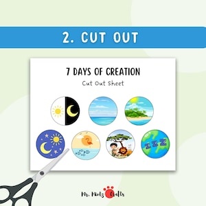 7 Days of Creation Printable | Genesis | Bible Lesson | Christian ...