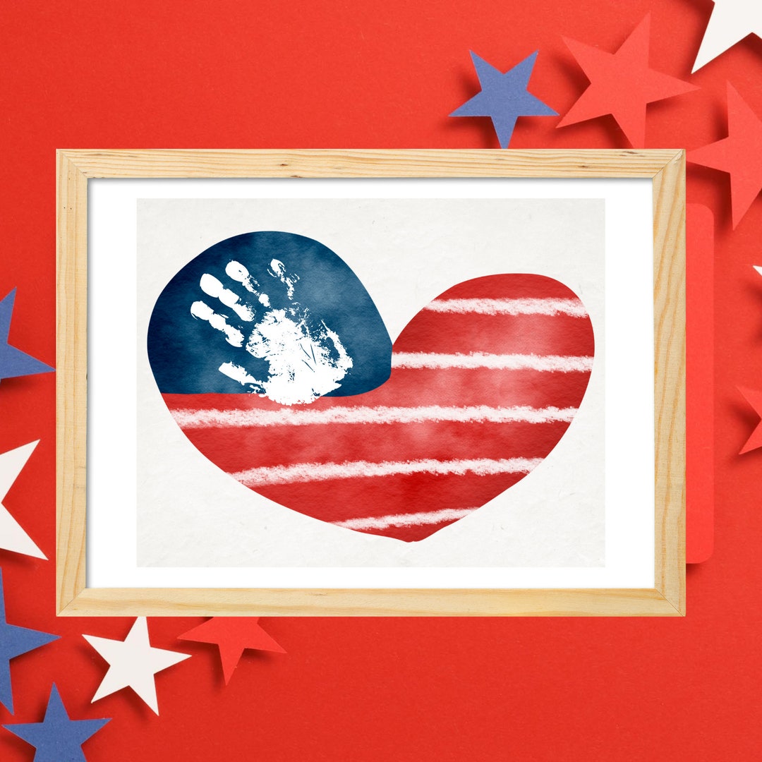 Handprint Art 4th of July | Independence Day Handprint Art Craft ...