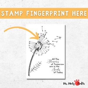 Dandelion Fingerprint Art | Dandelion Kids Craft | Fingerprint ...