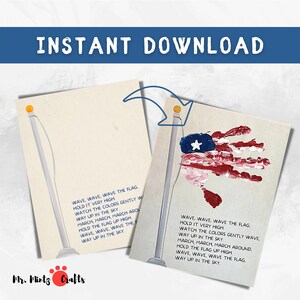 Handprint Art 4th of July | Independence Day Handprint Art Craft ...