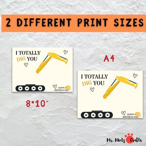 Handprint Footprint Art Craft Birthday Gift for Dad | I Dig You Cards ...