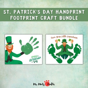 St Patrick's Day Handprint Footprint Crafts Activities for Kids | St ...
