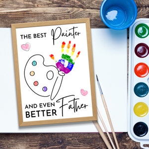 Handprint Art for Father's Day | Fingerprint Art | Father's Day Gift ...