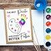 Handprint Art for Father's Day Fingerprint Art Father's Day Gift From ...