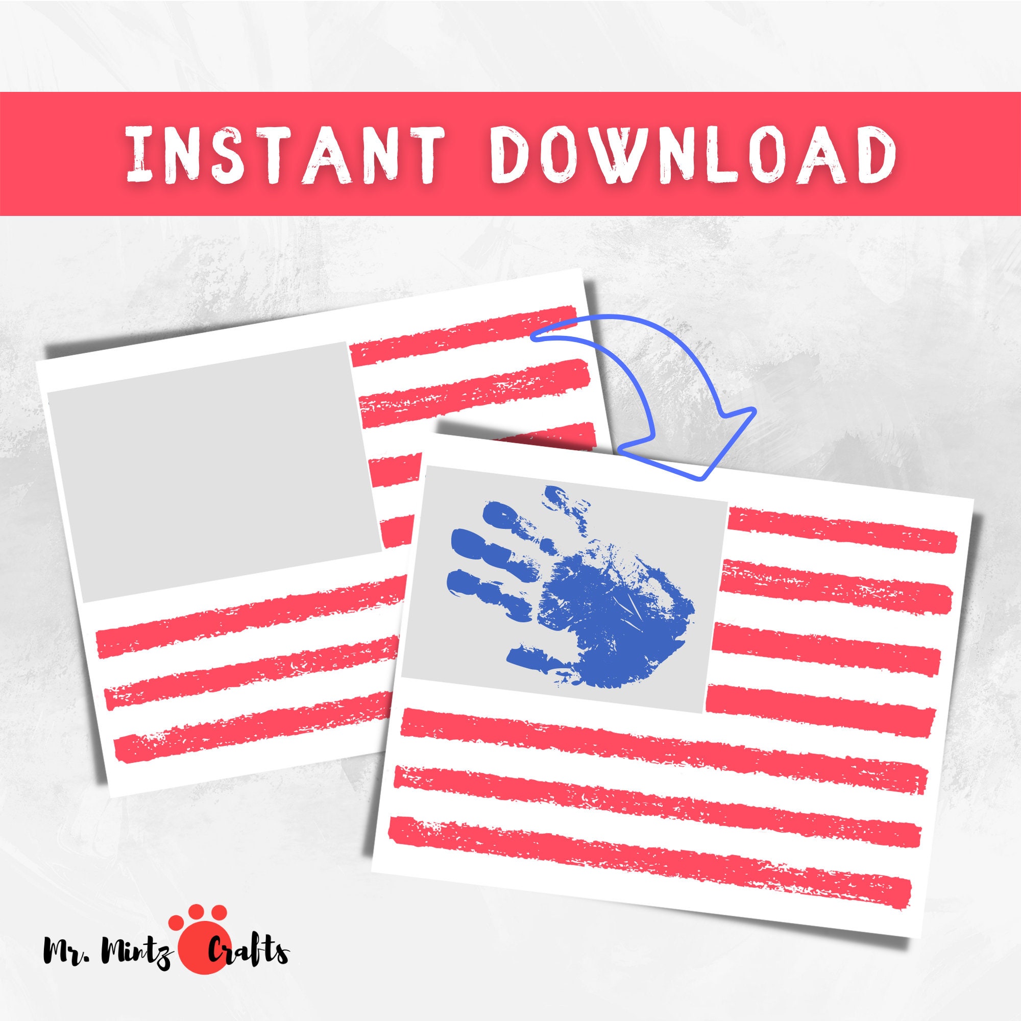 Handprint Art 4th of July | Independence Day Handprint Art Craft ...