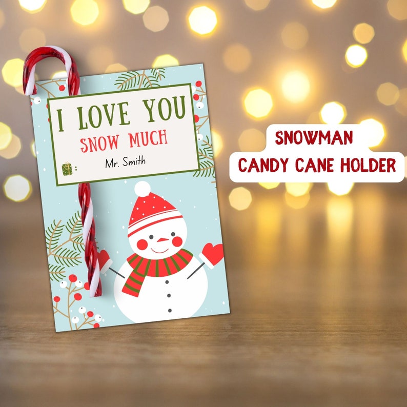 Candy Cane Holder Bundle | Candy Cane Gram | Christmas Candy Cane ...