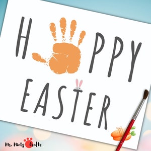 Easter Handprint Art | Happy Easter Handprint Footprint Art Craft ...
